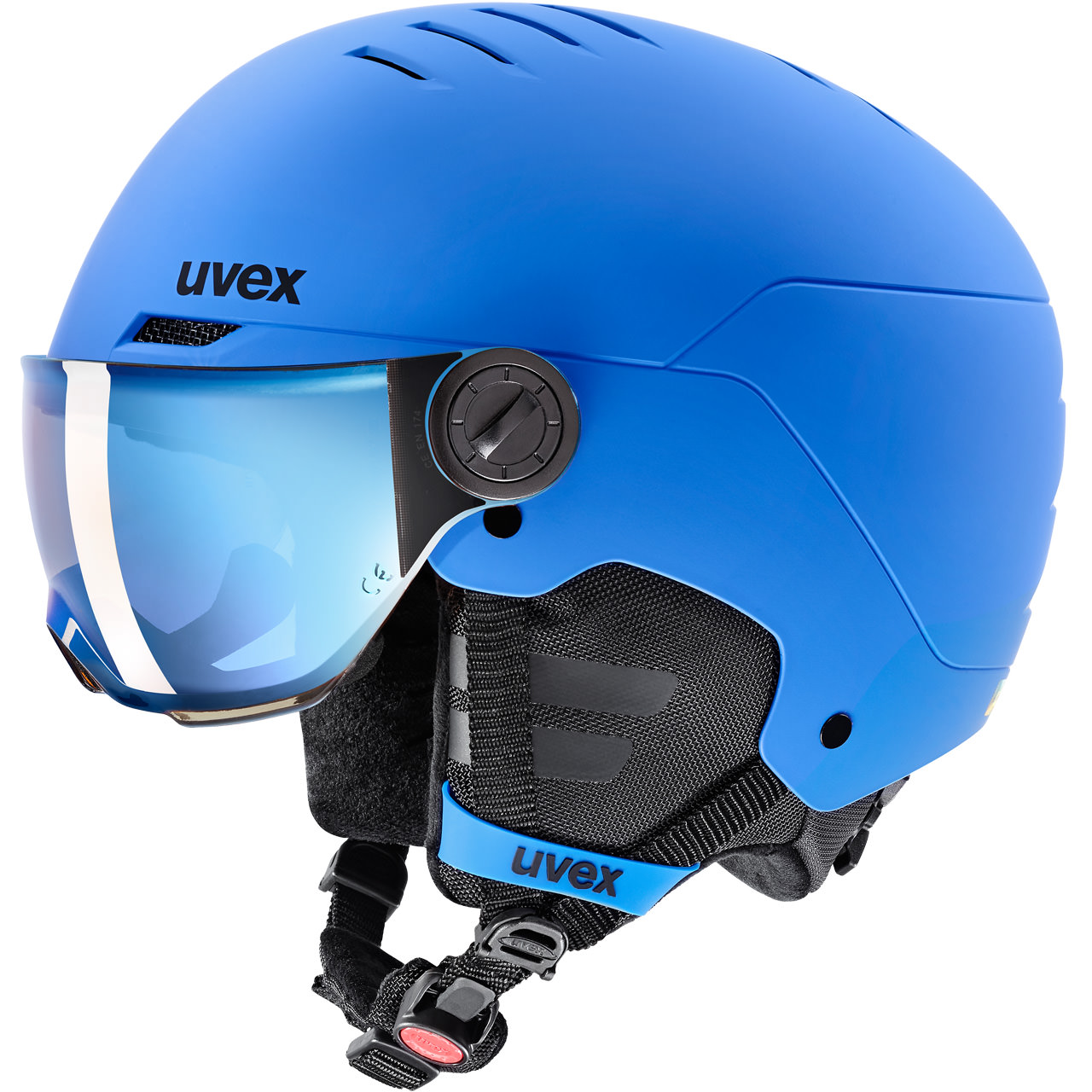Uvex Rocket Jr. Visor blue matt |Uvex Ski Helmets | Uvex | U | BRANDS | XSPO.com